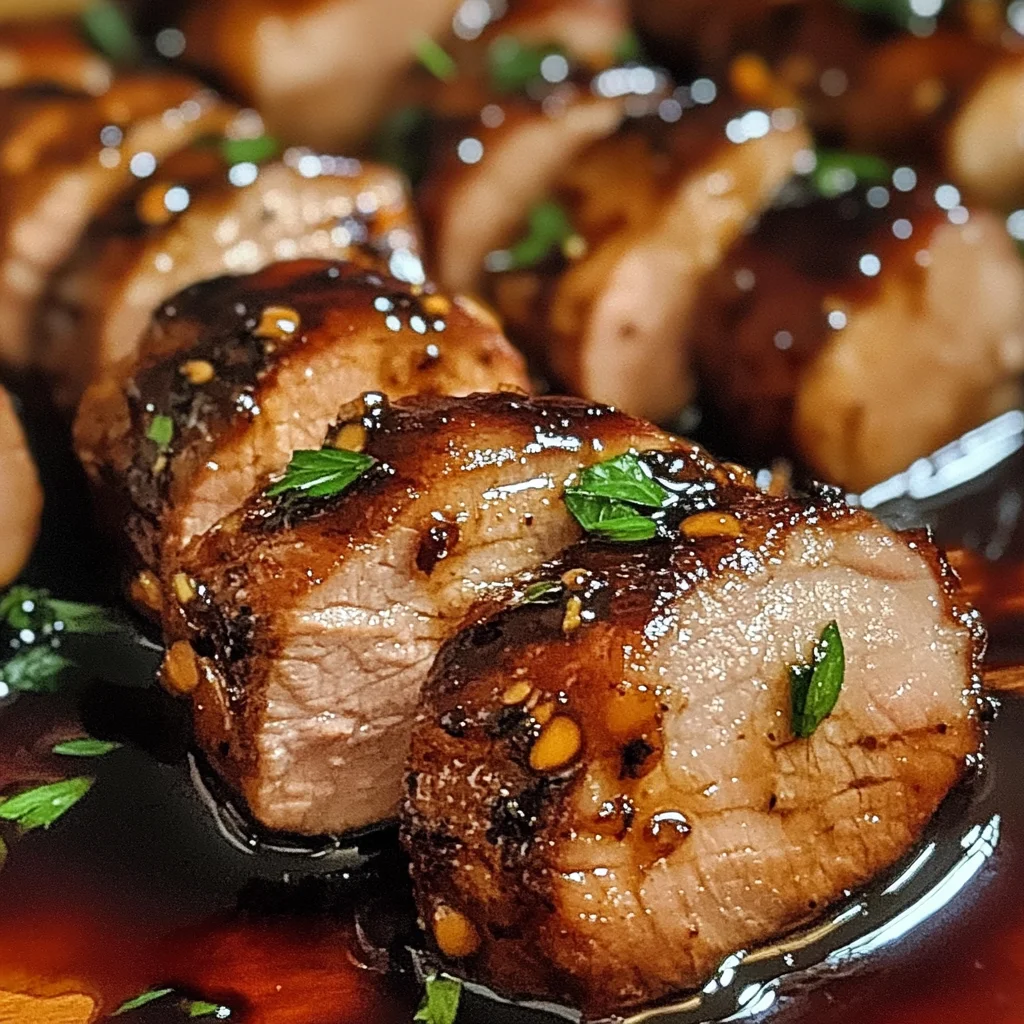 Balsamic–Glazed beef Tenderloin